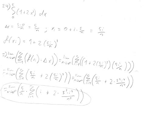 finding definite integral using riemann sum theorem