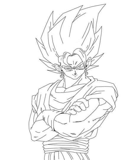 Desenhos De Majin Boo Et Vegetto Para Colorir E Imprimir
