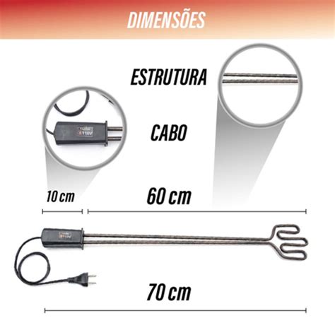 Acendedor Elétrico De Churrasqueira à Carvão Premium 110v no Shoptime
