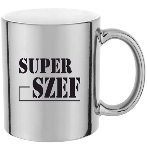 Kubek Srebrny Elegancki Stylowy Prezent Dla Szefowej Szefa Prezesa