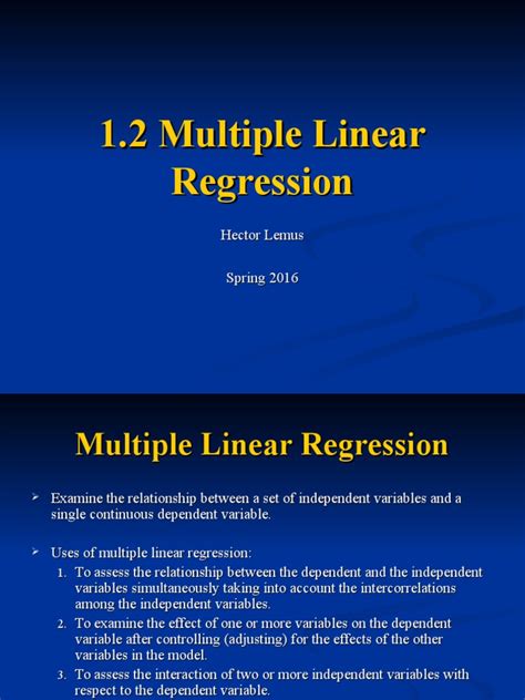 pdf 1 2 multiple linear regression dokumen tips
