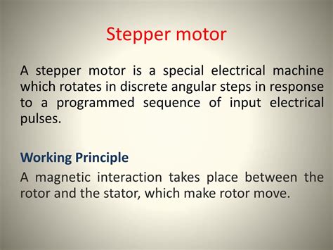 Stepper Motor Working Principle And Application Infoupdate Org