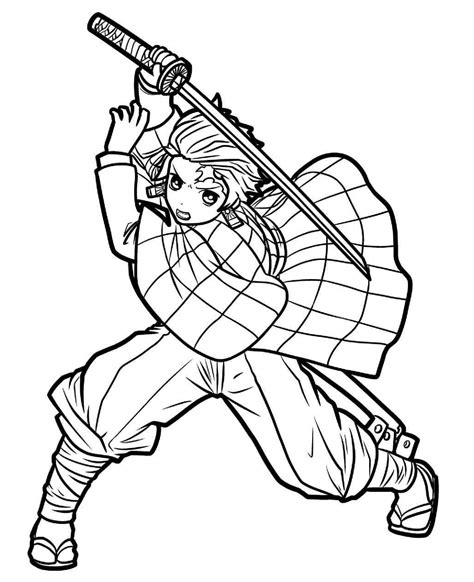 Adorável Chibi Tanjiro para colorir imprimir e desenhar Colorir Me