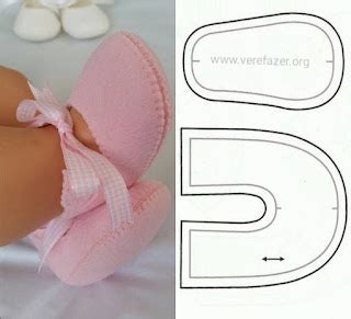 Sapatinho de bebê em tecido molde e costura passo a passo Ver e Fazer