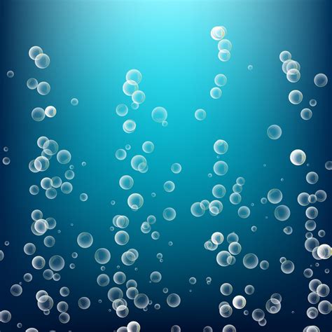 Bubbles In Water 3d Realistic Deep Water Bubbles Circle And Liquid