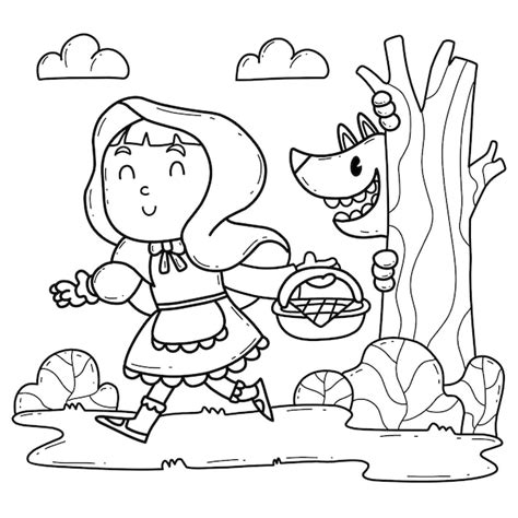 Personajes De Caperucita Roja Para Colorear