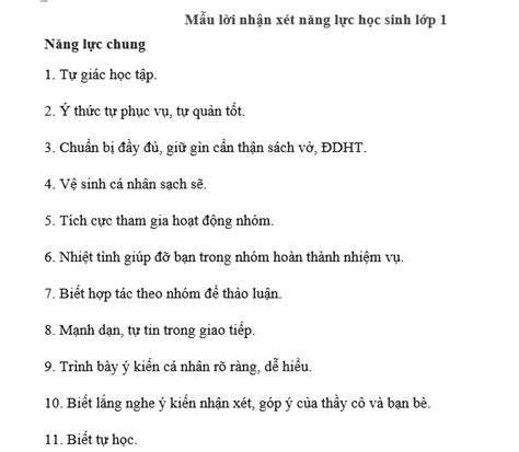 Mẫu Nhận Xét Năng Lực Phẩm Chất Thông Tư 27 Hướng Dẫn Chi Tiết và