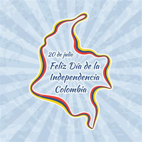 Feliz Día de la Independencia en Colombia Stock Vector by Tindo 77855272