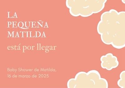 Explorá nuestras plantillas de tarjetas de baby shower gratuitas Canva