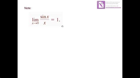 sec2 4 trigonometric limit part 2 youtube