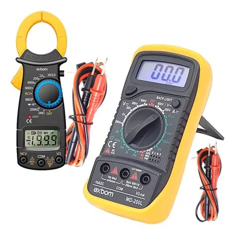 Kit Mult Metro Digital Profissional Alicate Amper Metro Frete Gr Tis