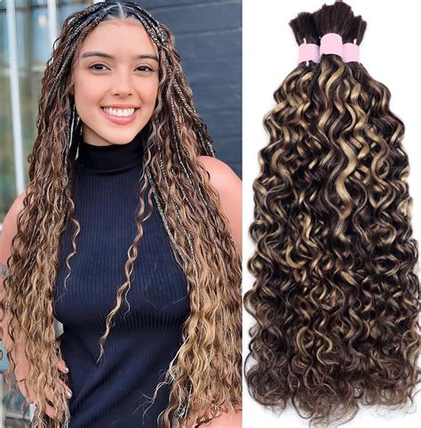 Amazon Auroo A Braiding Hair Deep Wave Bulk Human Hair For