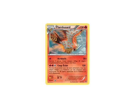 Flambusard 130 PV 10 119 REVERSE Acheter des cartes Pokémon au dé