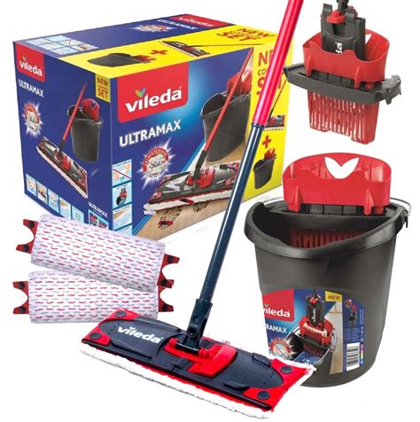 MOP PŁASKI VILEDA ULTRAMAX BOX ZESTAW XL WKŁADY 11713550543