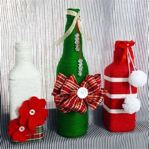 Garrafas Decoradas para o Natal Como Fazer 50 Ideias Incríveis