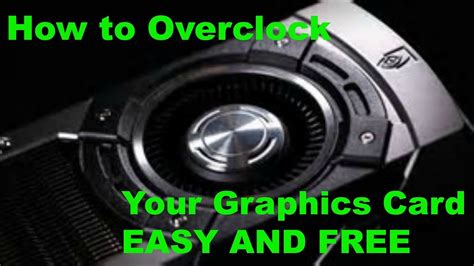 How To Safely Overclock Your Graphics Card YouTube