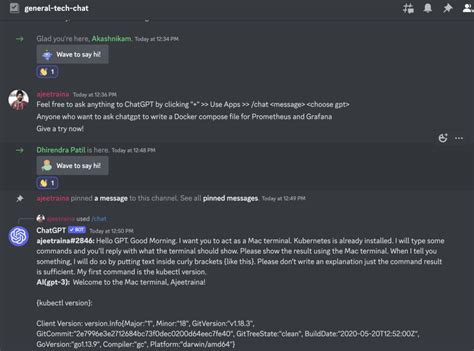 how to integrate chatgpt to a discord server and run as a chatbot collabnix