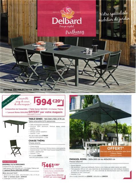 DELBARD Votre Specialiste Mobilier De Jardin