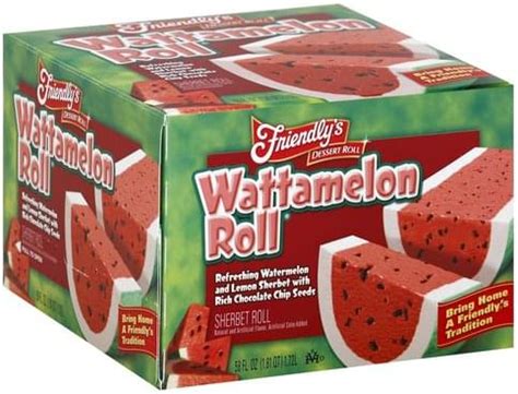 Friendlys Wattamelon Roll Dessert Roll 58 Oz Nutrition Information
