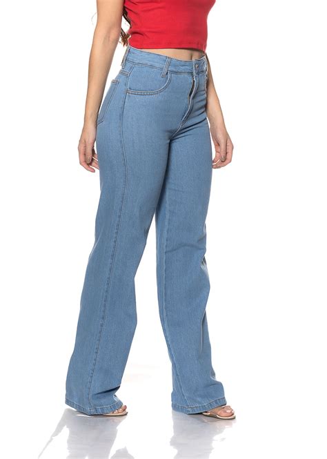Calça Jeans Feminina Wide Leg Crocker 48876