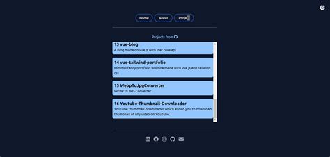 Minimal Fancy Portfolio Website Made With Vue Js And Tailwind Css