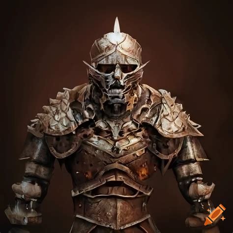 Photorealistic Robot Knight Barbarian In Spiked Plate Armor On Craiyon