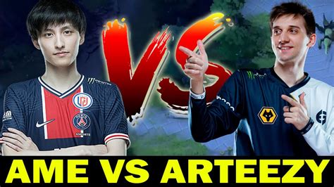EG ARTEEZY UNKILLABLE CARRY VS PSG LGD AME DOTA 2 Gameplay YouTube