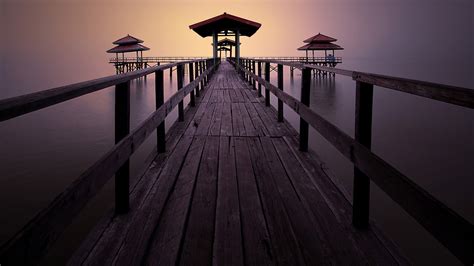 Pier At Kenjeran Beach Surabaya East Java Indonesia Windows 10
