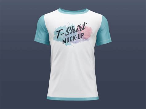 Free Round Neck 3D Rendered T Shirt Mockup PSD Set Good Mockups