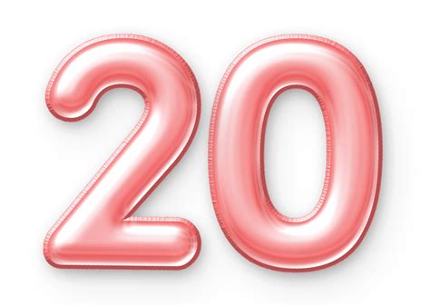 Number Balloon Pink Png