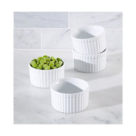 Kit 04 Ramequim 100 Ml Ramekin Forno Gourmet Porcelana 285 Em Brasil