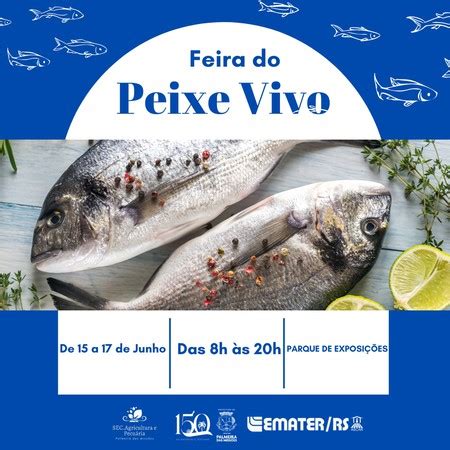 Feira do Peixe Vivo acontece no Parque de Exposições em Palmeira das