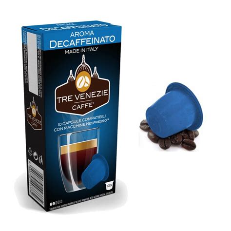 100 Capsule Caffè Decaffeinato Tre Venezie Compatibili Nespresso
