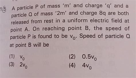 1 5 A Particle P Of Mass M And Charge Q And A Particle Q Of Mass
