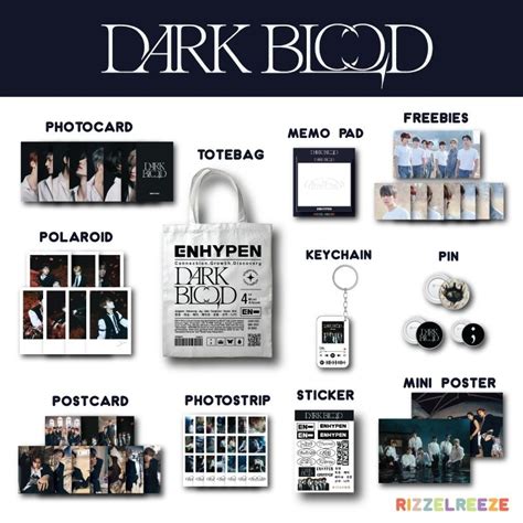 Jual FANKIT ENHYPEN DARK BLOOD UNOFFICIAL FANKIT KPOP ENHYPEN FANKIT