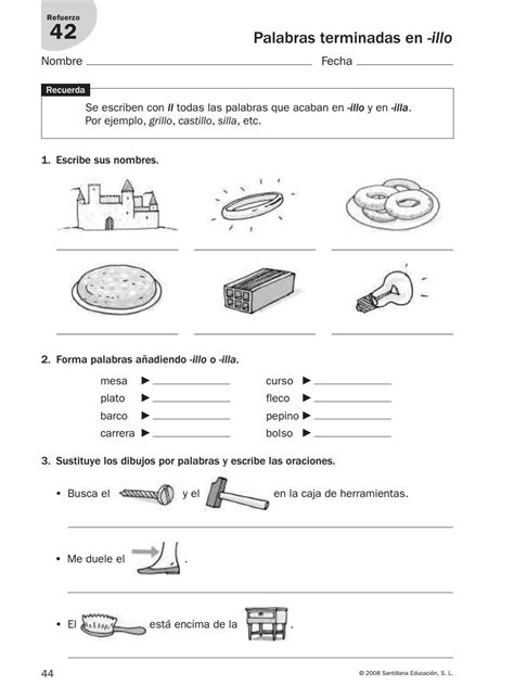 Santillana Refuerzo Ampliacion Lengua Tercero Artofit