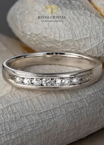Anillo De Compromiso Modelo Alma En Plata 925 Joyas Cristal