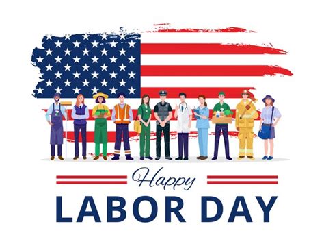 Happy Labor Day Vector Art PNG Happy Labor Day America Labor Clip