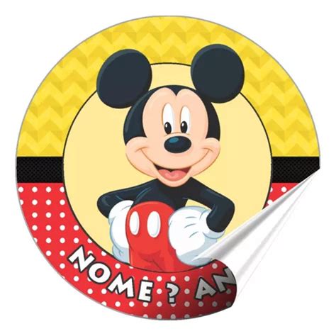 Adesivos Mickey R Tulos Personalizados Tamanho X Cm Mercadolivre