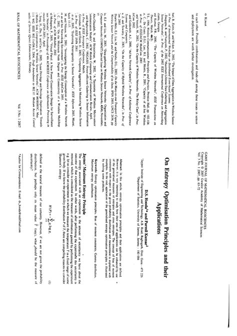 pdf on entropy optimization principles and their applications