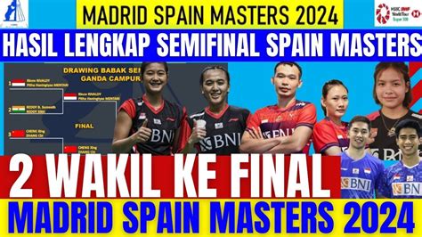 ANA TIWI RIPHIT KE FINAALL Hasil SEMIFINAL MADRID SPAIN MASTERS