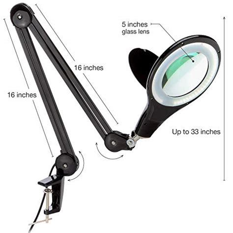 Brightech LightView PRO Magnifying Desk Lamp 2 25x Light Magnifier