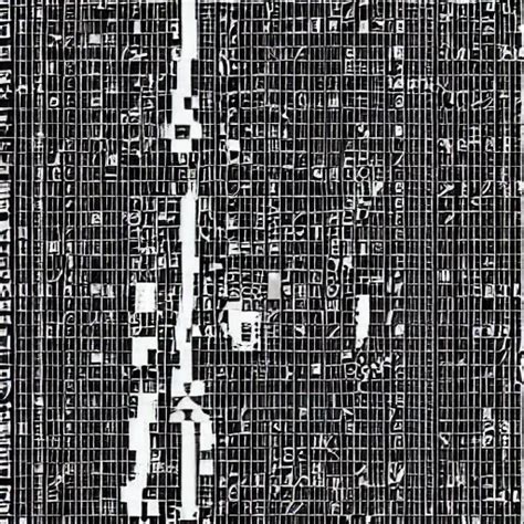Anime Girl In Ascii Art Style Terminal Text Matrix Stable Diffusion