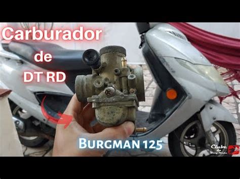 Como Adaptar Carburador De Rd Ou Dt Na Burgman Youtube