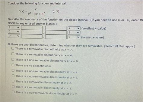 [solved] consider the following function and interval