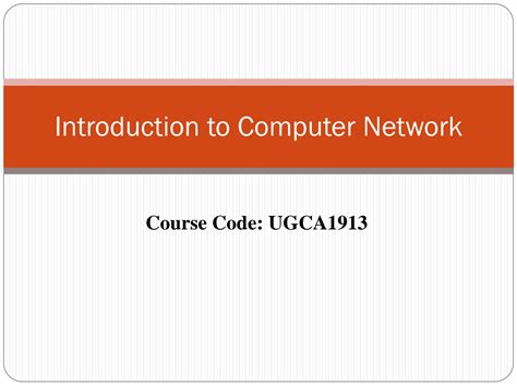 Solution Introduction To Computer Networks Ppt Studypool