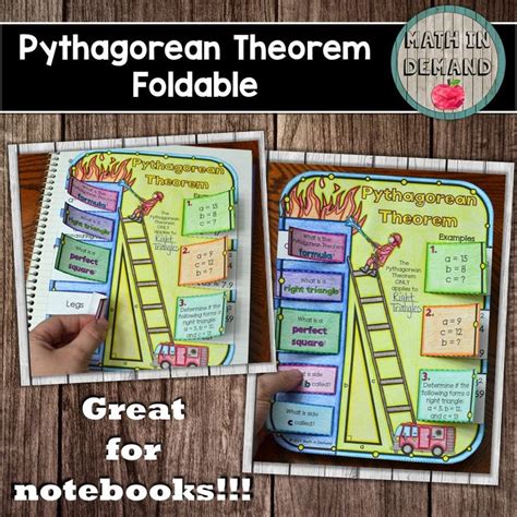 Pythagorean Theorem Foldable Great For Math Interactive Notebooks