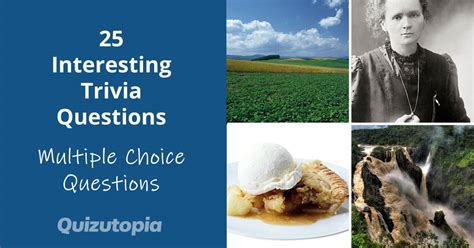 25 Interesting Trivia Questions And Answers Multiple Choice Quizutopia