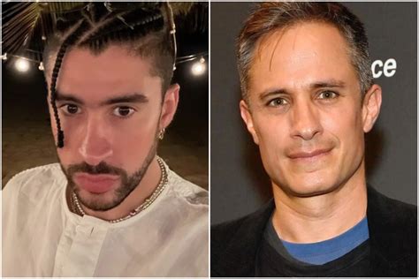 Salen las primeras fotos del beso entre Bad Bunny y Gael García