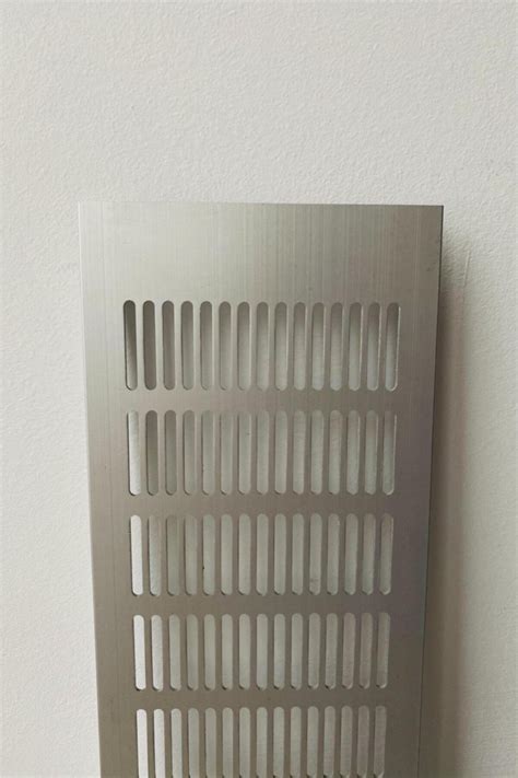 air vent Aluminyum Havalandırma Menfezi 120 500mm Oval Delikli Mat